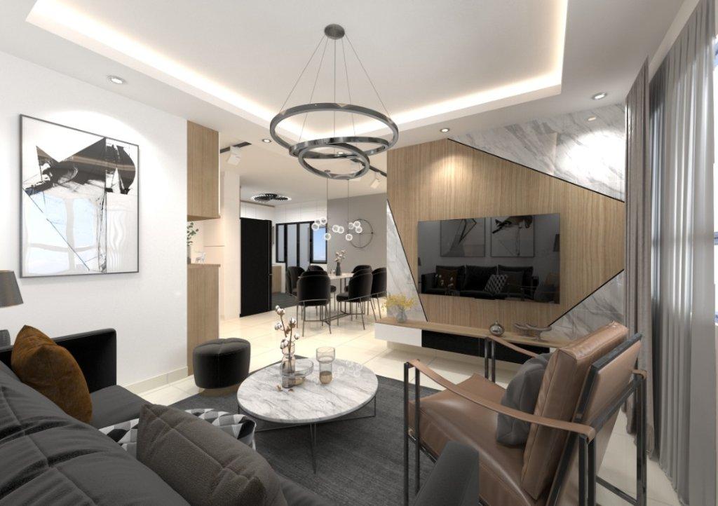 7 Ideas for 4 Room HDB BTO Living Room Designs